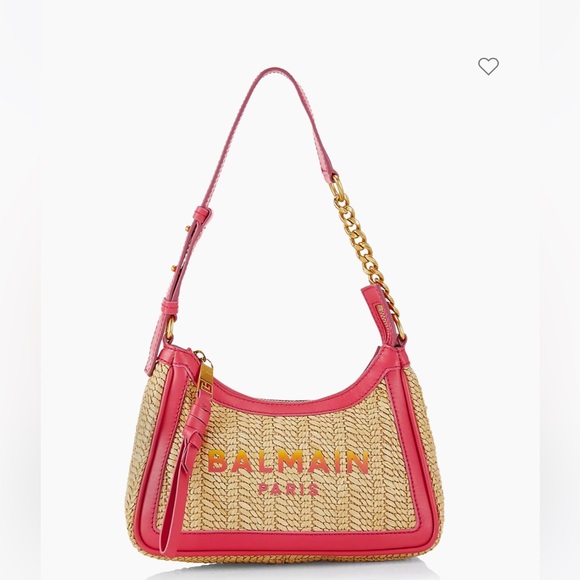 Balmain | Bags | B Army Raffia Shoulder Bag Balmain | Poshmark